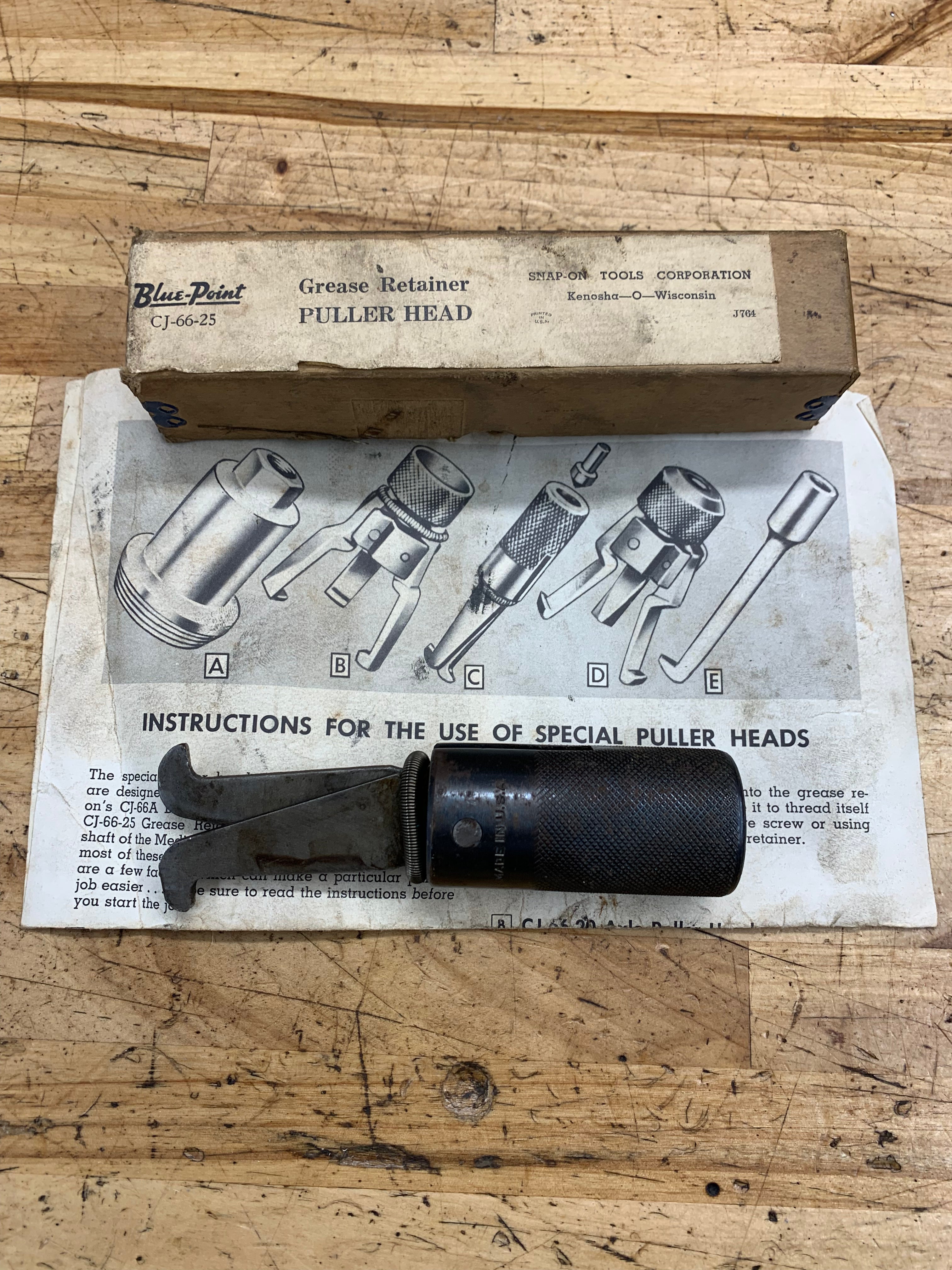 Snap On Grease Seal Puller Head (Slide Hammer Attachment) USA CJ66-25 ...