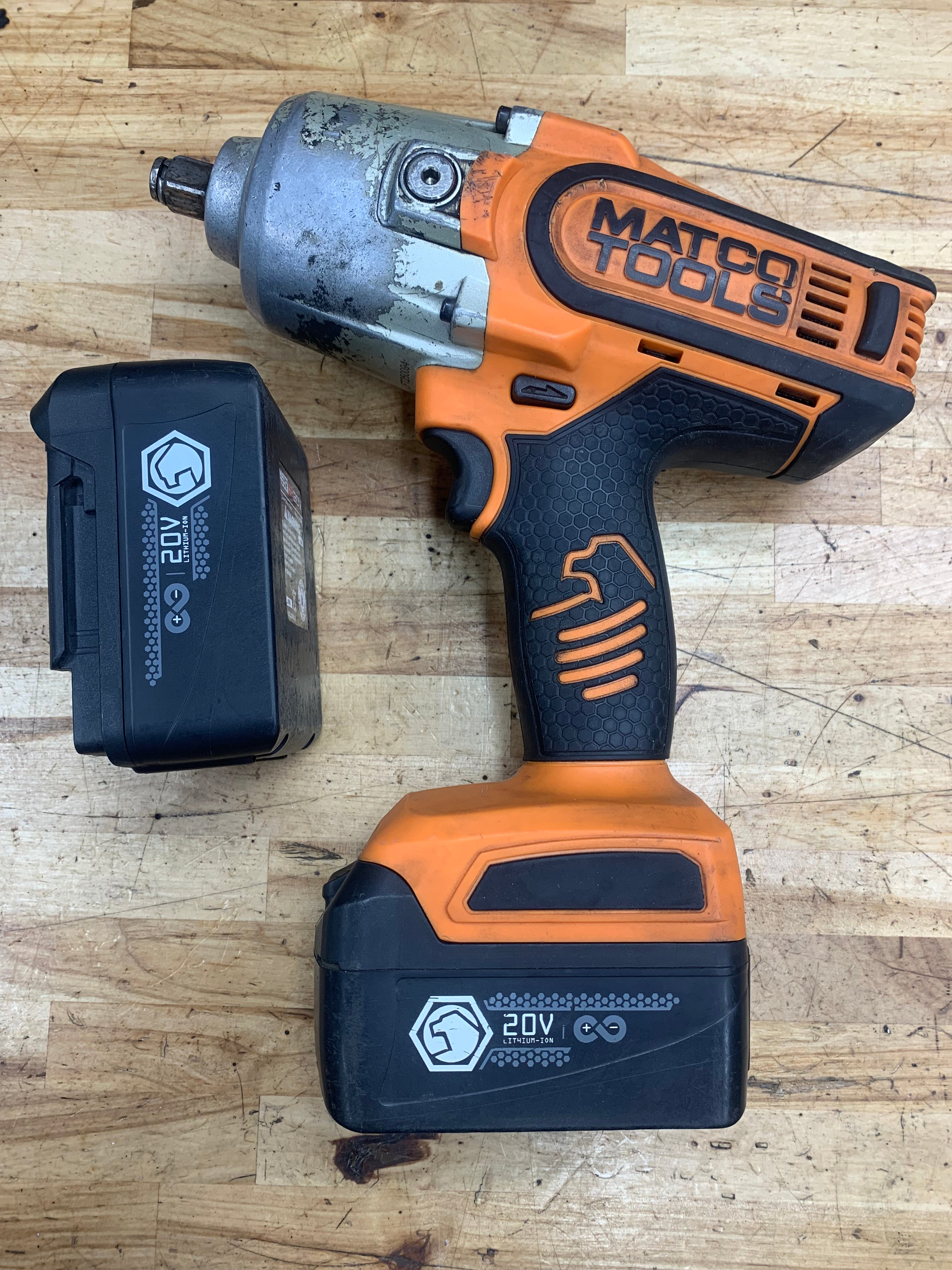 Matco 1/2” Impact Wrench 20v WITH X2 BATTERIES MCL2012HPIW – MRC Tools LLC