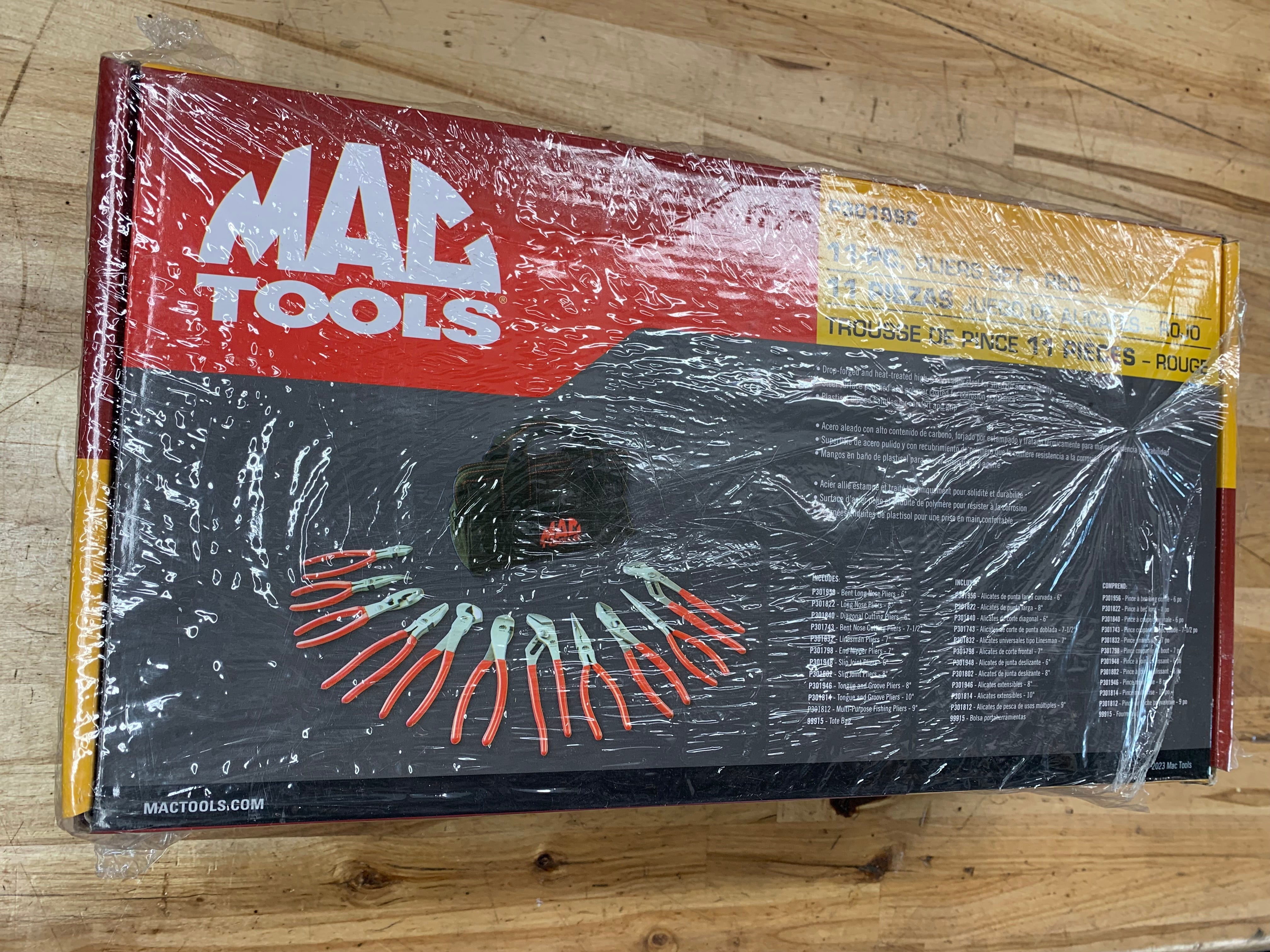Mac tools 11pc plier set BRAND NEW P301998 – MRC Tools LLC