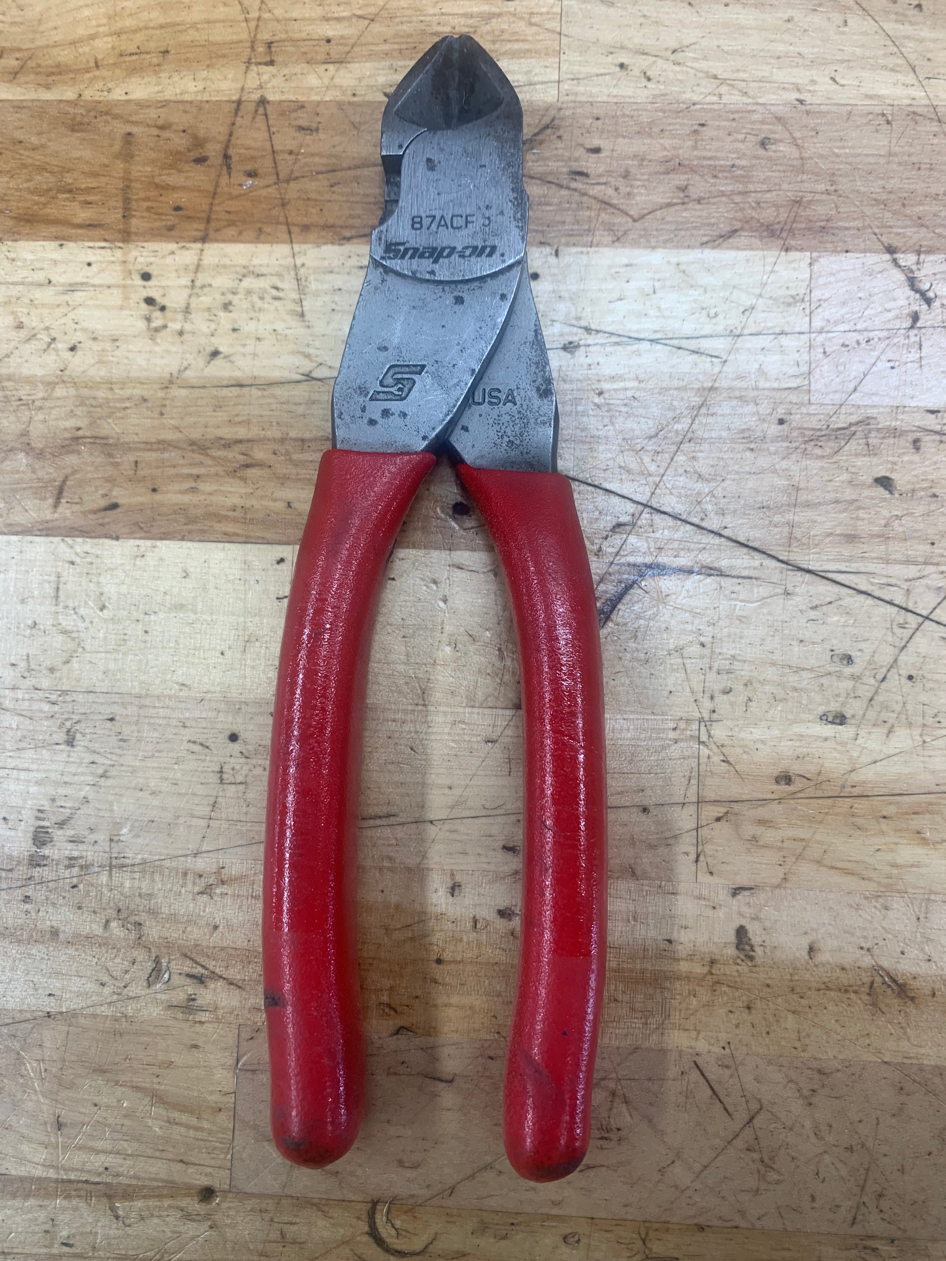 Snap On Full Size Side Cutters Dykes Pliers 87ACF – MRC Tools LLC